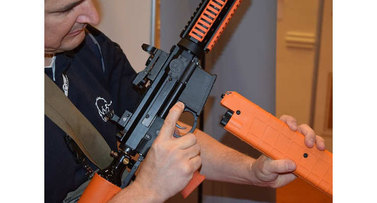 PepperBall P4 VKS AR-Style Launcher - Blue Sheepdog